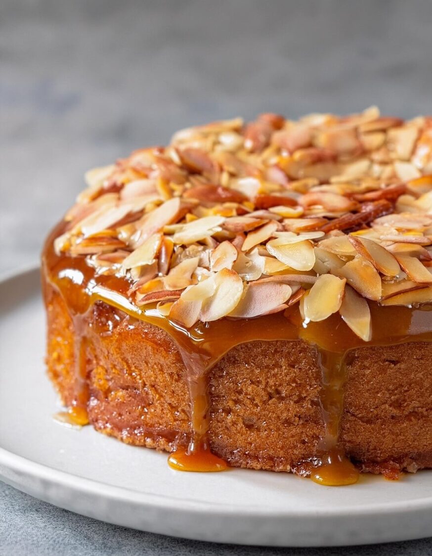Caramel Almond Cake