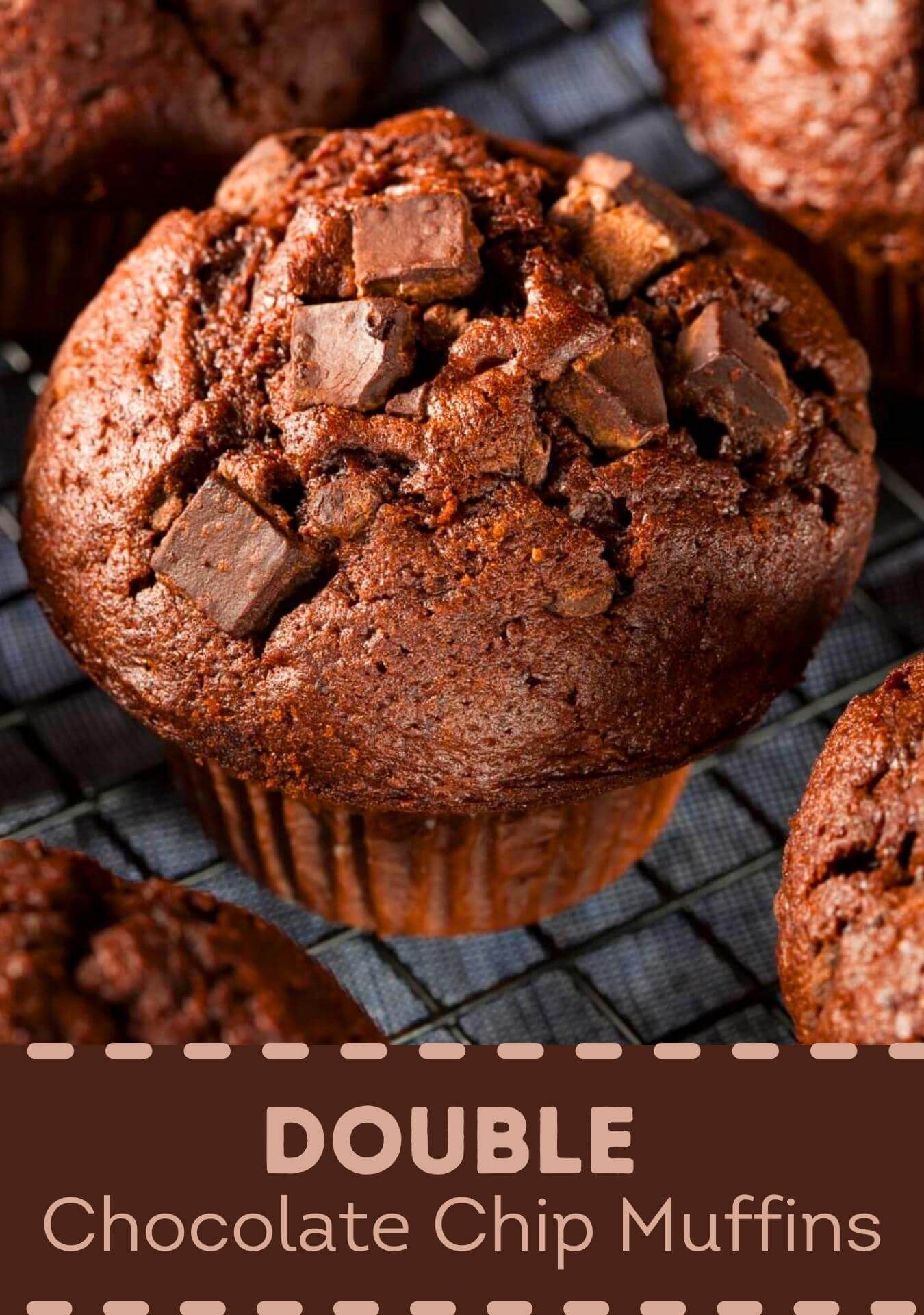 The Best Double Chocolate Chip Muffins Recipe