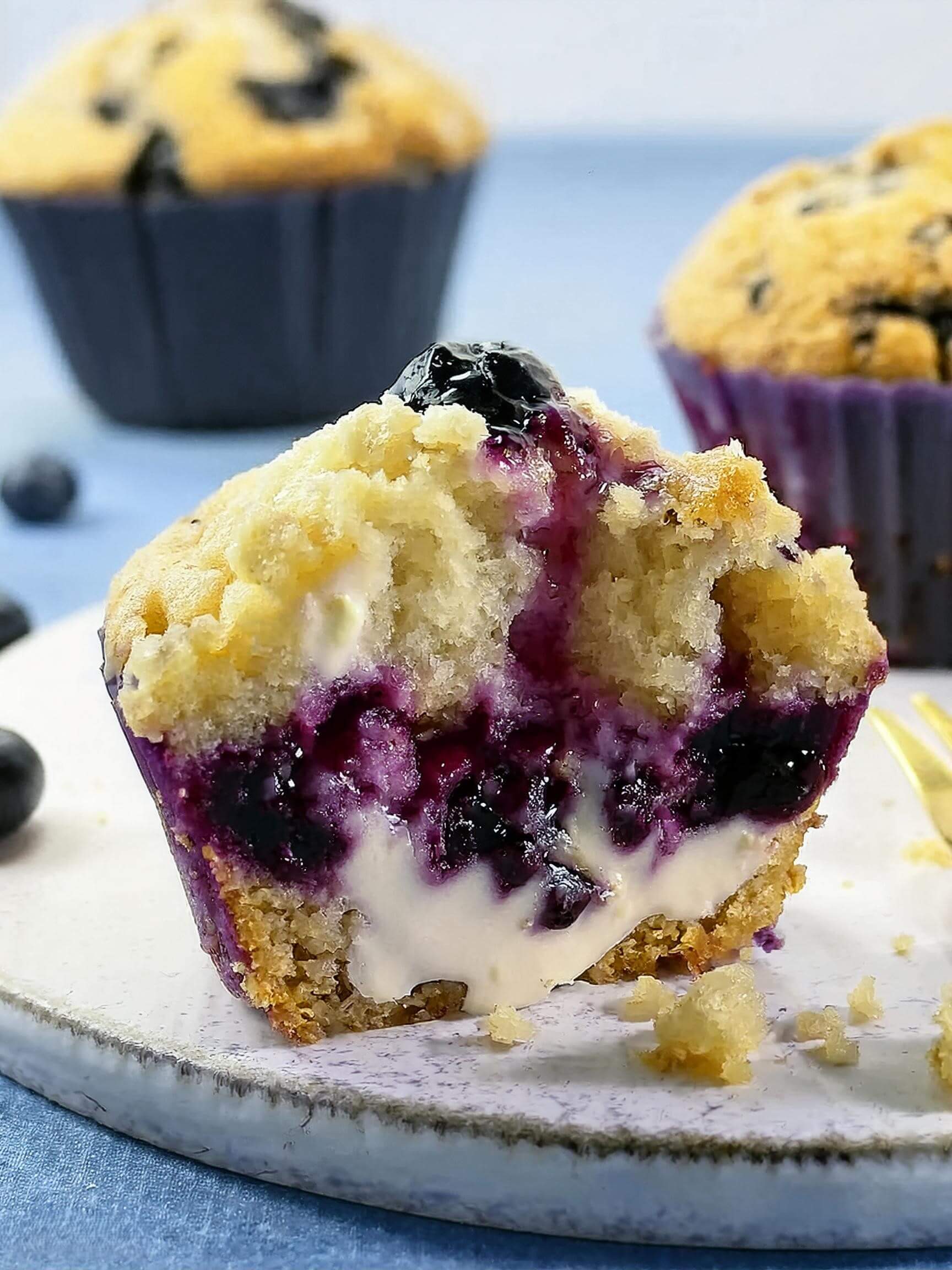 Blueberry Cream Cheese Muffins
