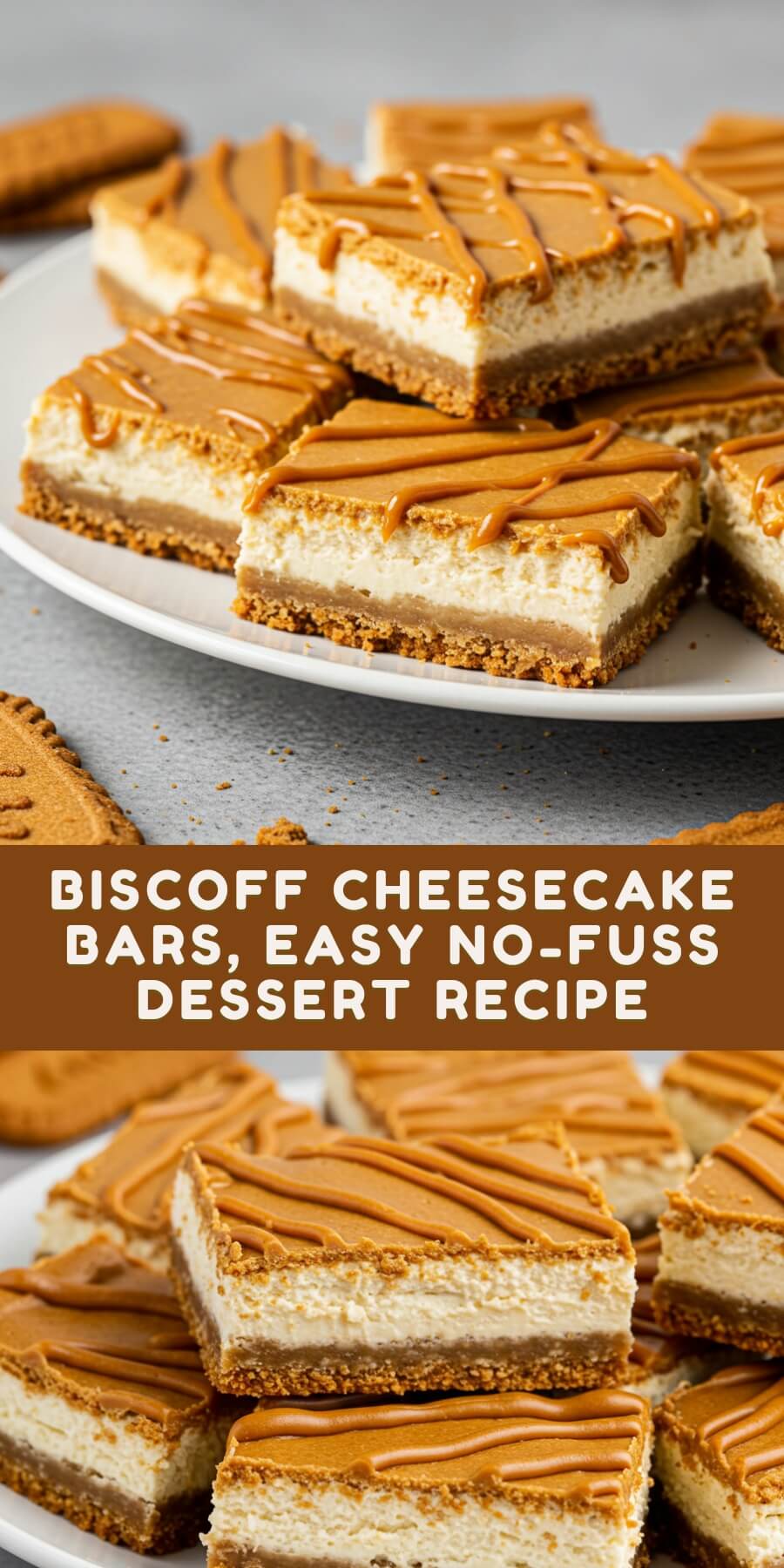Biscoff Cheesecake Bars, Easy No-Fuss Dessert Recipe