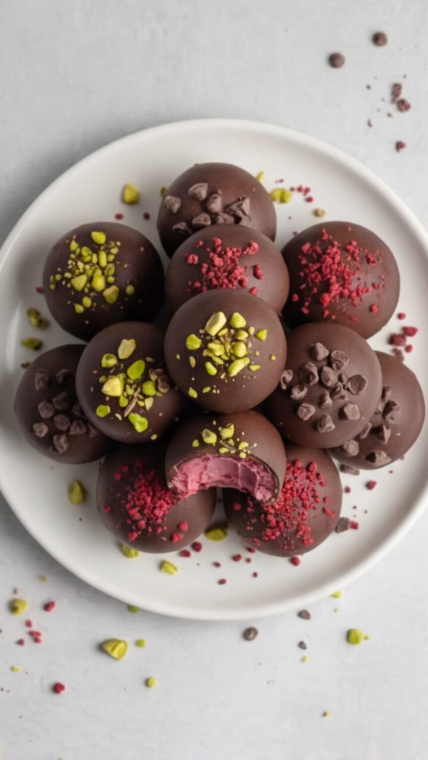 Easy Raspberry Truffles Recipe (6 Ingredients Only!)