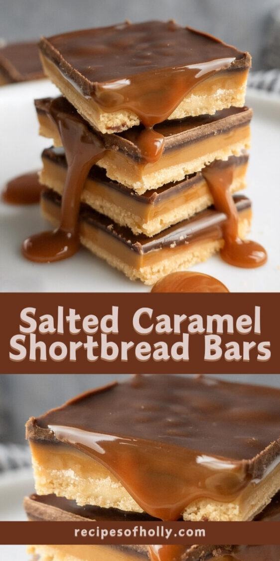 Salted Caramel Shortbread Bars