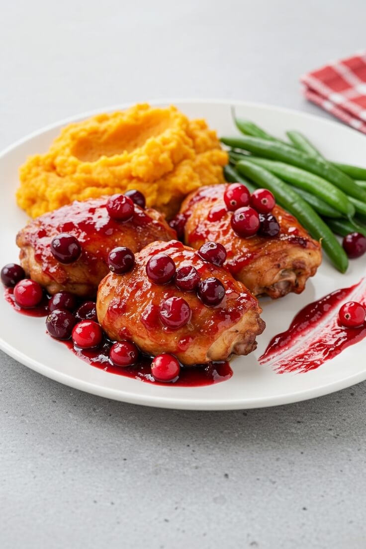 Cranberry Chicken Thighs – Glazed & Juicy in 35 Minutes