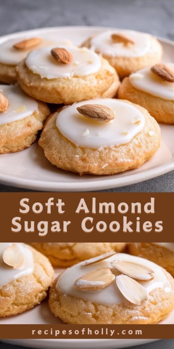 Soft Almond Sugar Cookies - Recipes of Holly