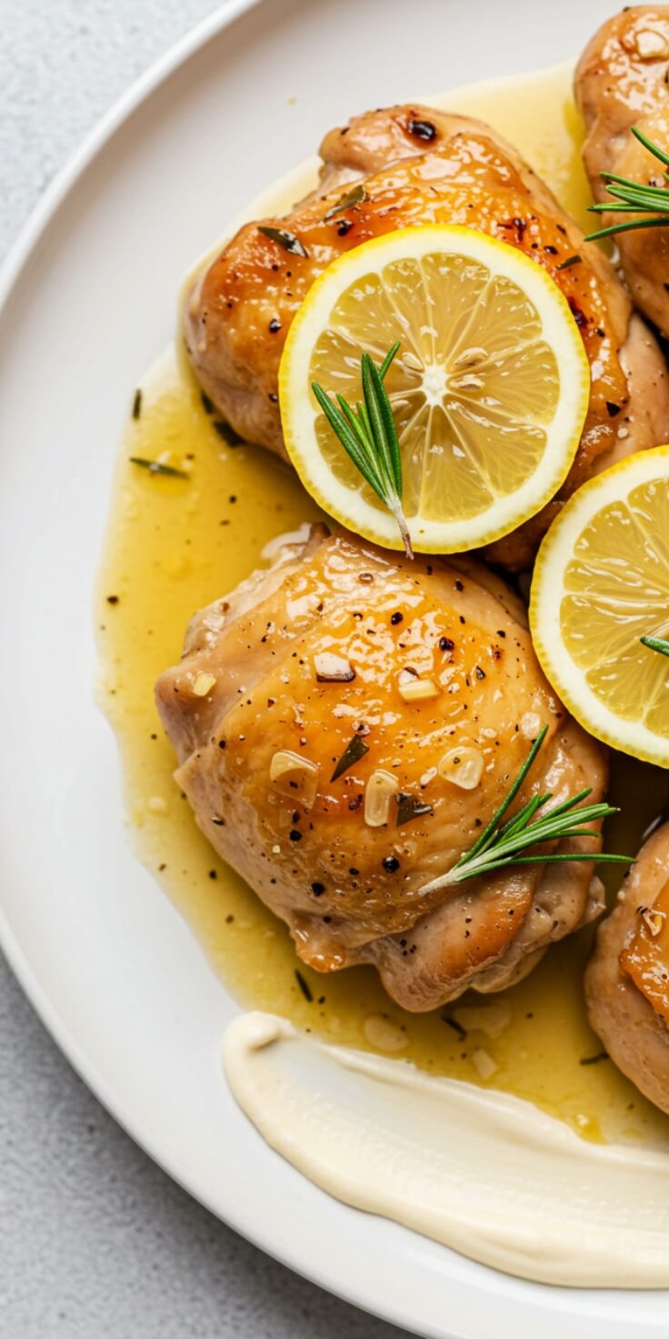 Tuscan Lemon Chicken Thighs – Juicy, Zesty & One-Pan Easy