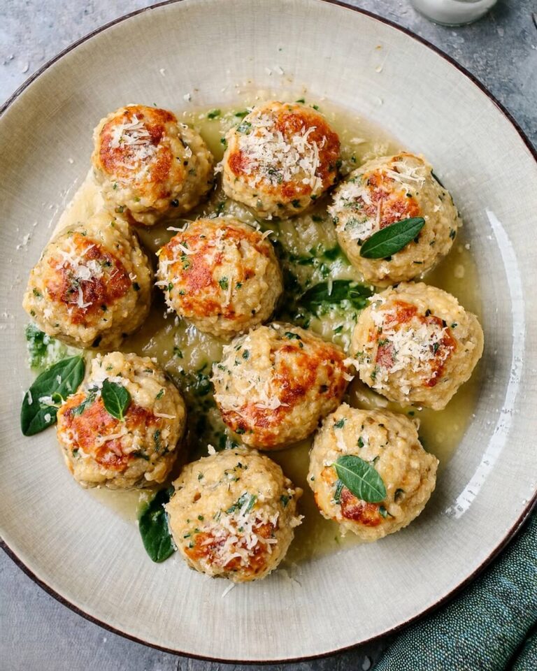 Baked Sage Chicken Meatballs
