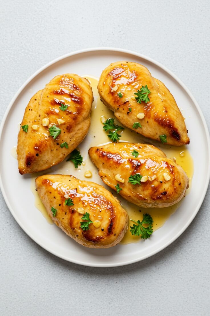Juicy Honey Garlic Butter Chicken with Rich Sauce