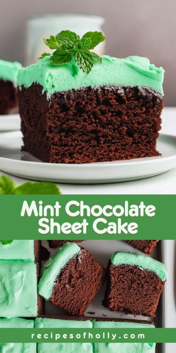 Mint Chocolate Sheet Cake